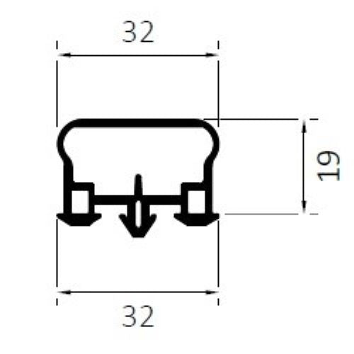 Portiso Hinged Door Gasket - Absolute Coldroom