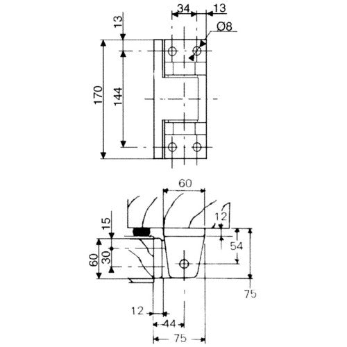 Fermod 746/E Coldroom Door Hinge - Absolute Coldroom