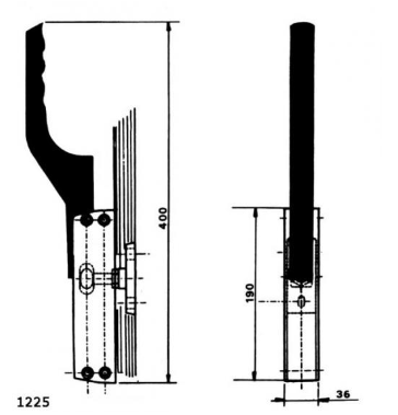 Fermod 1225 Edgemount Handle | Available Online – Absolute Coldroom