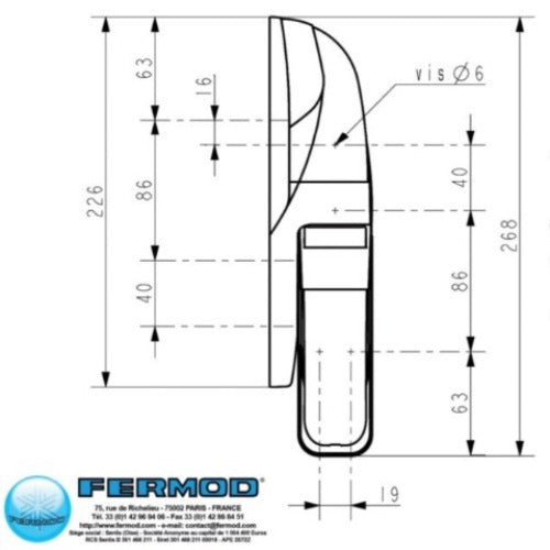 Fermod 1573 Coldroom Hinge - Absolute Coldroom