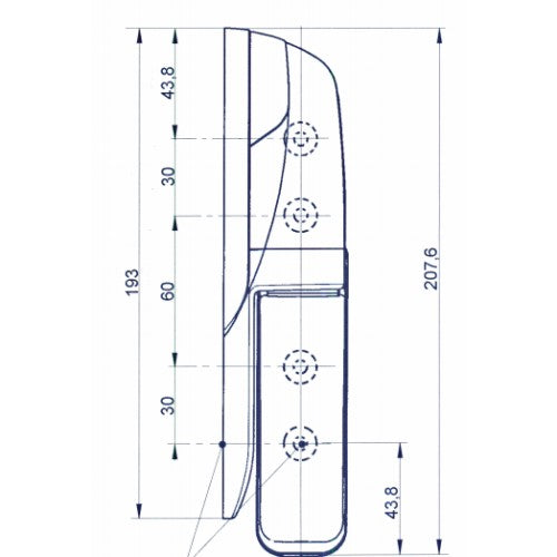 Fermod 471HP Rising Hinges - Absolute Coldroom