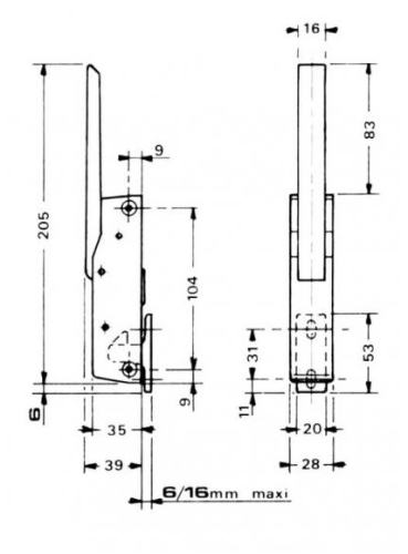 Fermod 885/CP Cold Room Door Handle - Absolute Coldroom